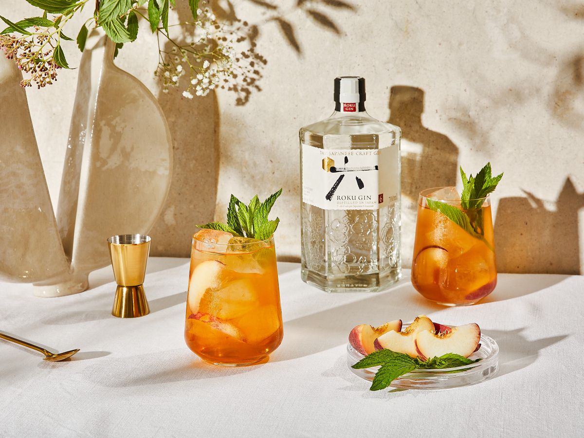 Peach Gin Iced Tea | Recipe | Kitchen Stories