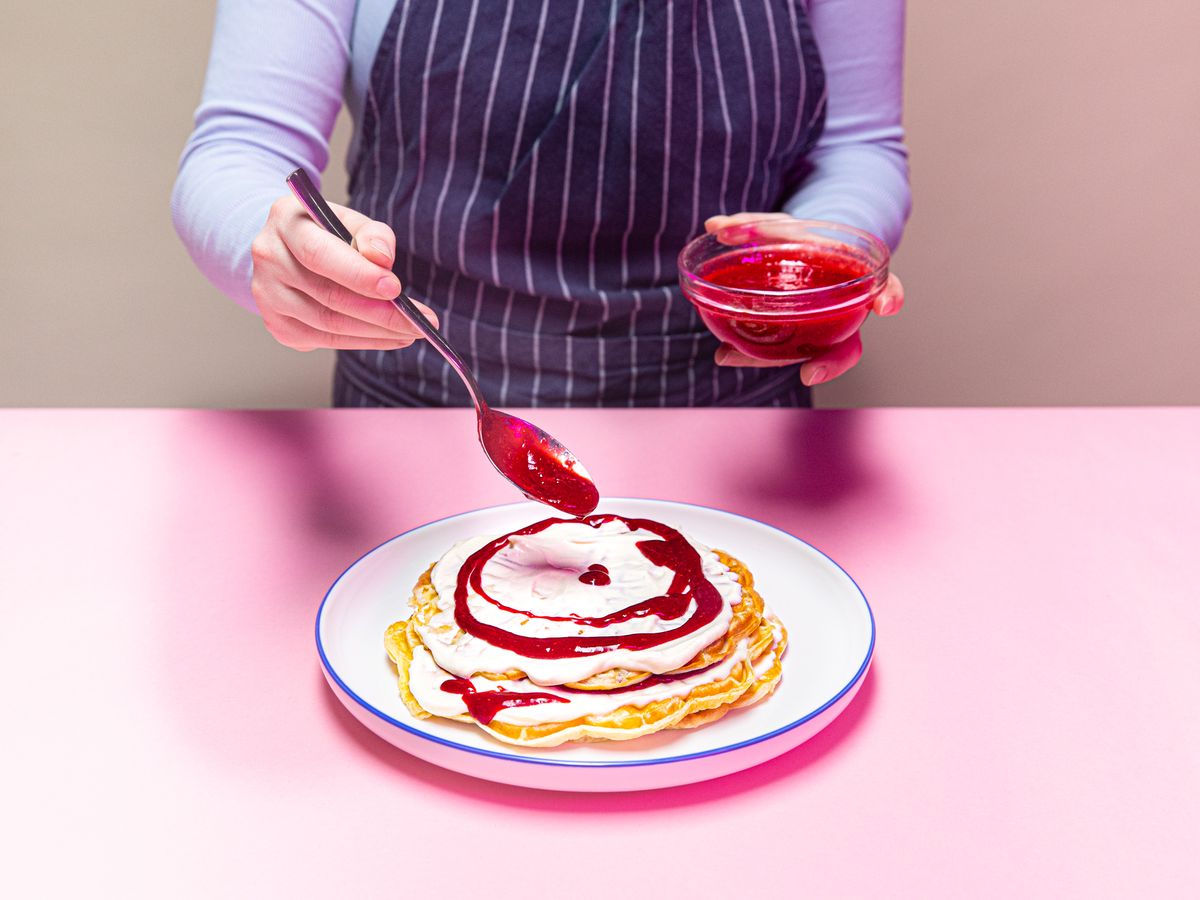 Easy waffle stack with berries | Recipe | Kitchen Stories