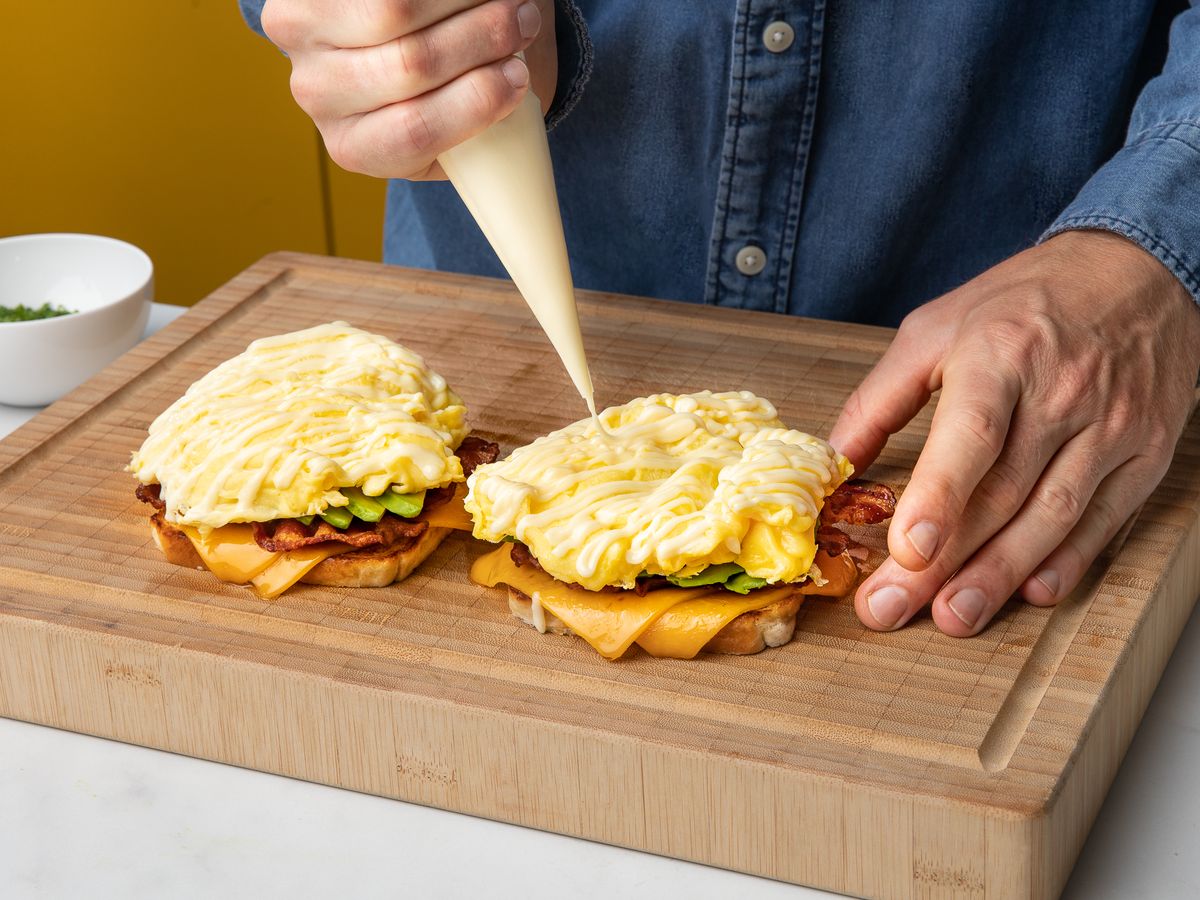 Korean Egg Drop Sandwich | Rezept | Kitchen Stories