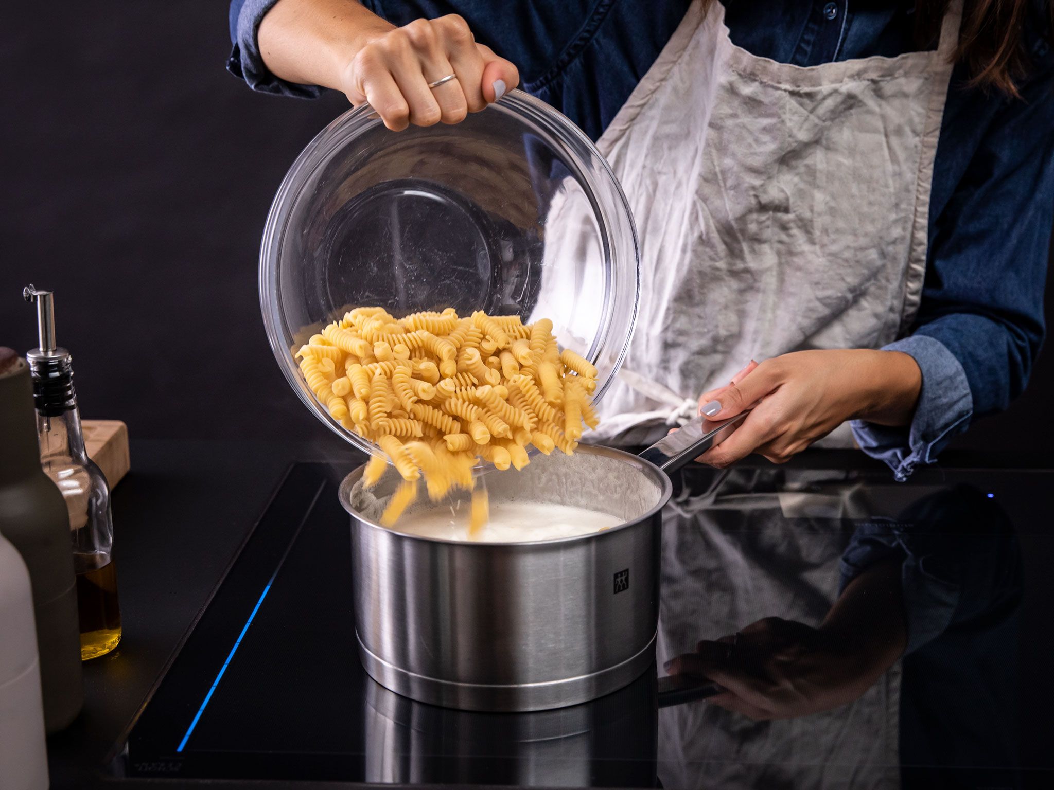 5-ingredient baked fusilli and cheese with ham | Recipe | Kitchen Stories