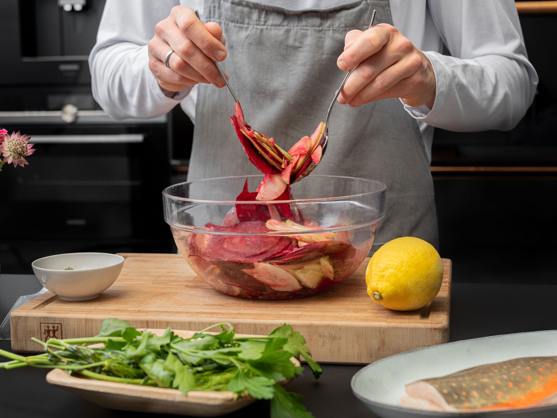 Oven-roasted char with herby mayonnaise | Recipe | Kitchen Stories