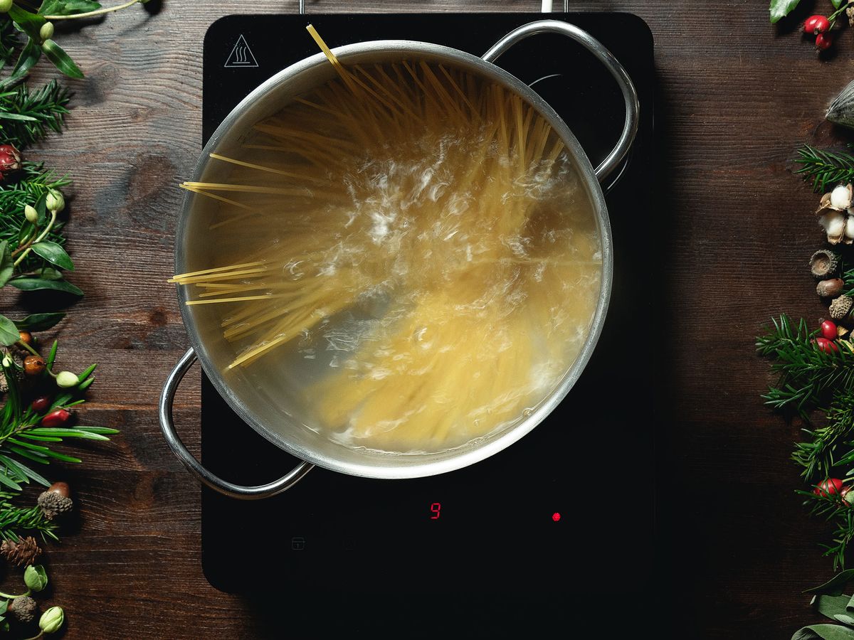 Creamy winter spaghetti with chestnuts, endive, and apple | Recipe ...