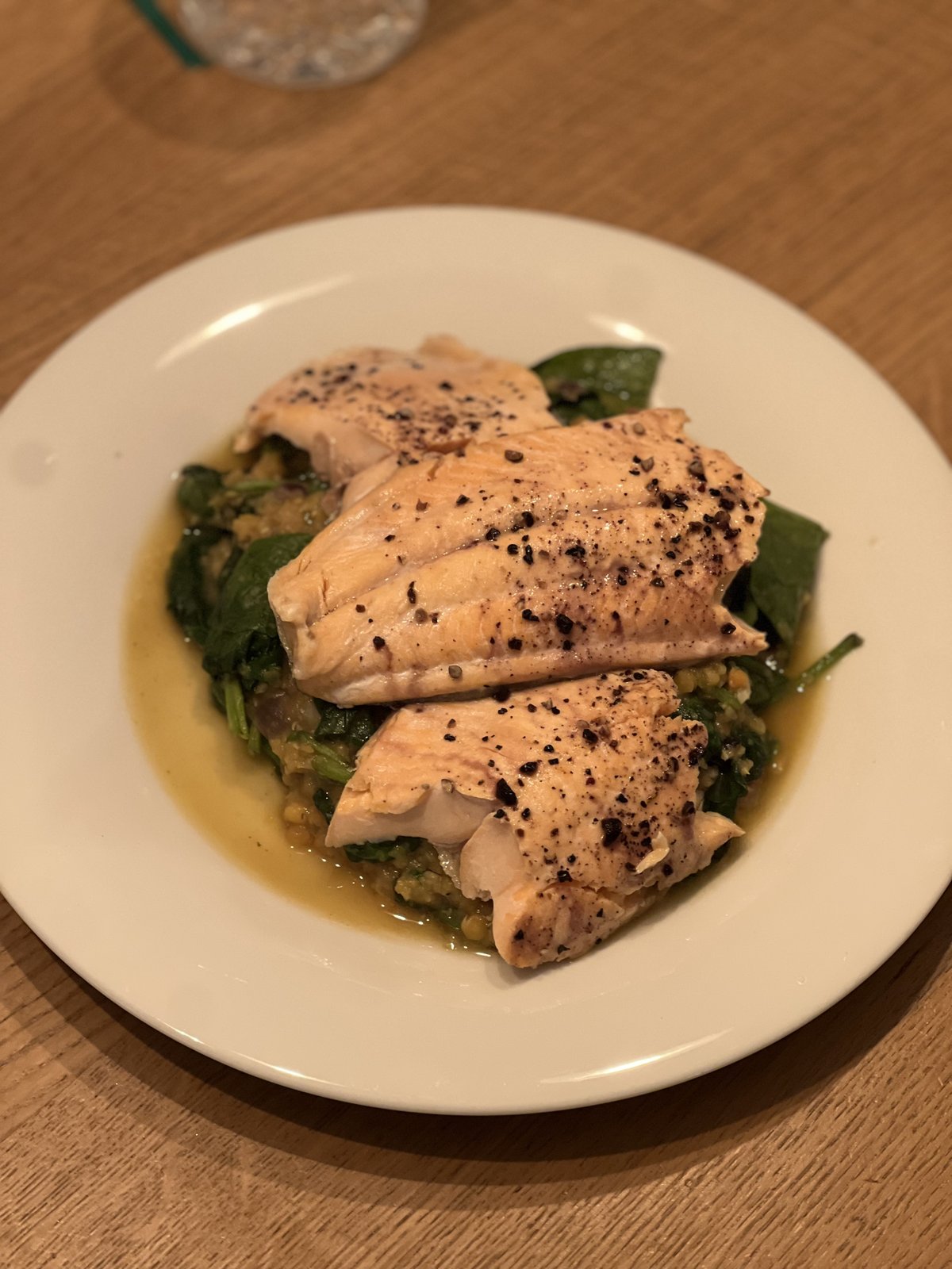 One Pot Fisch mit Linsen und Spinat | Rezept | Kitchen Stories