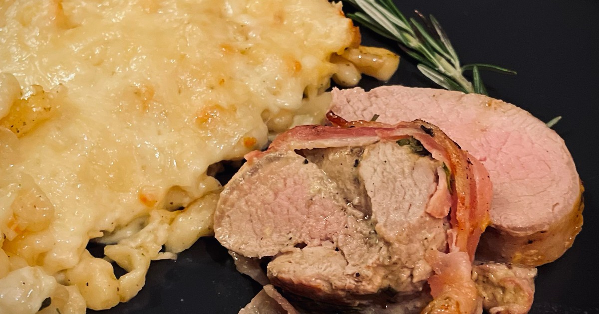 Schweinelendchen im Speckmantel | Rezept | Kitchen Stories