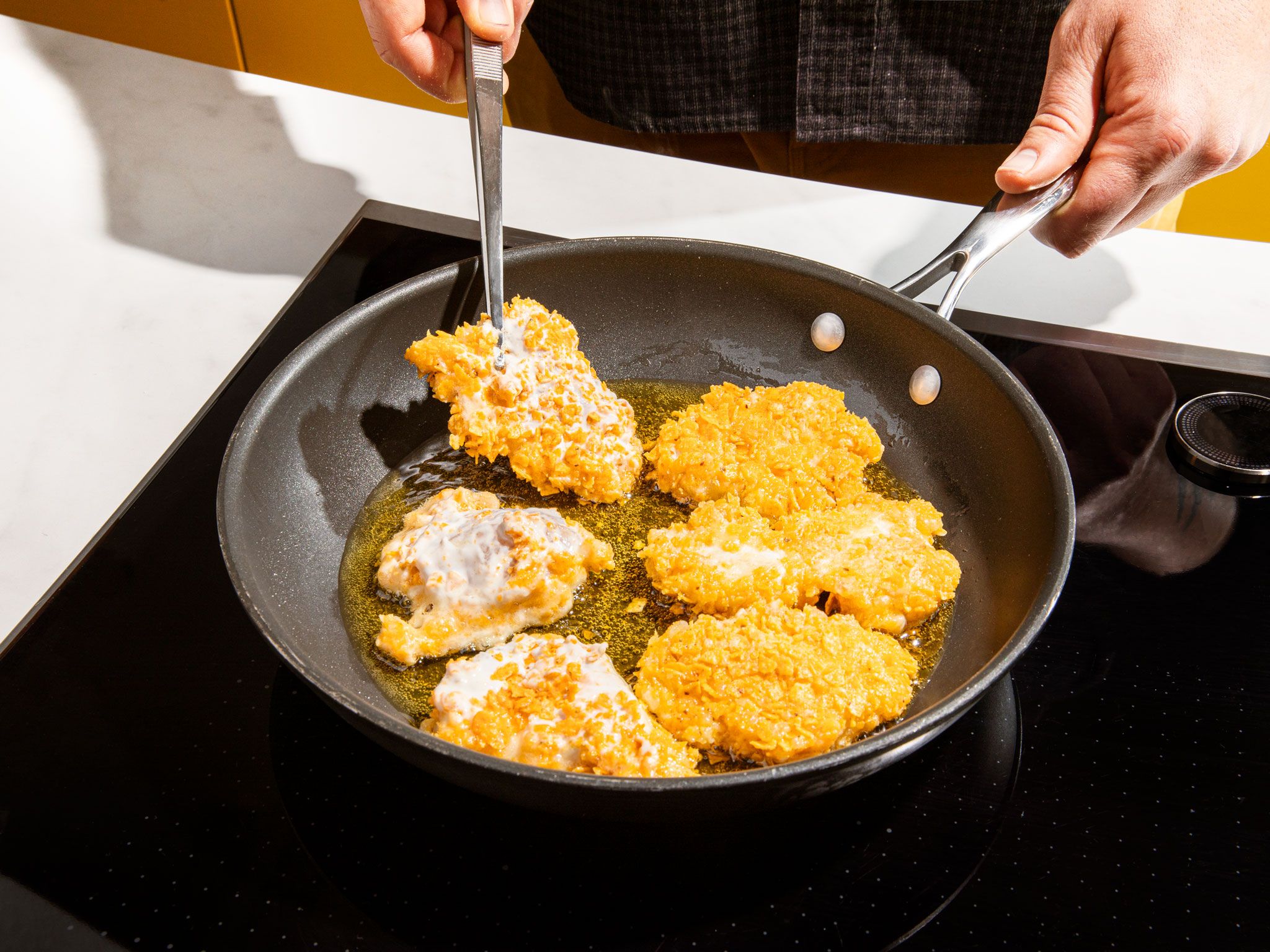 Mini Fried Chicken Burger | Rezept | Kitchen Stories